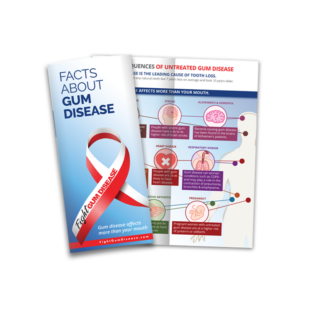 Gum Disease Facts Patient Brochure - 50pk - English/Spanish ...